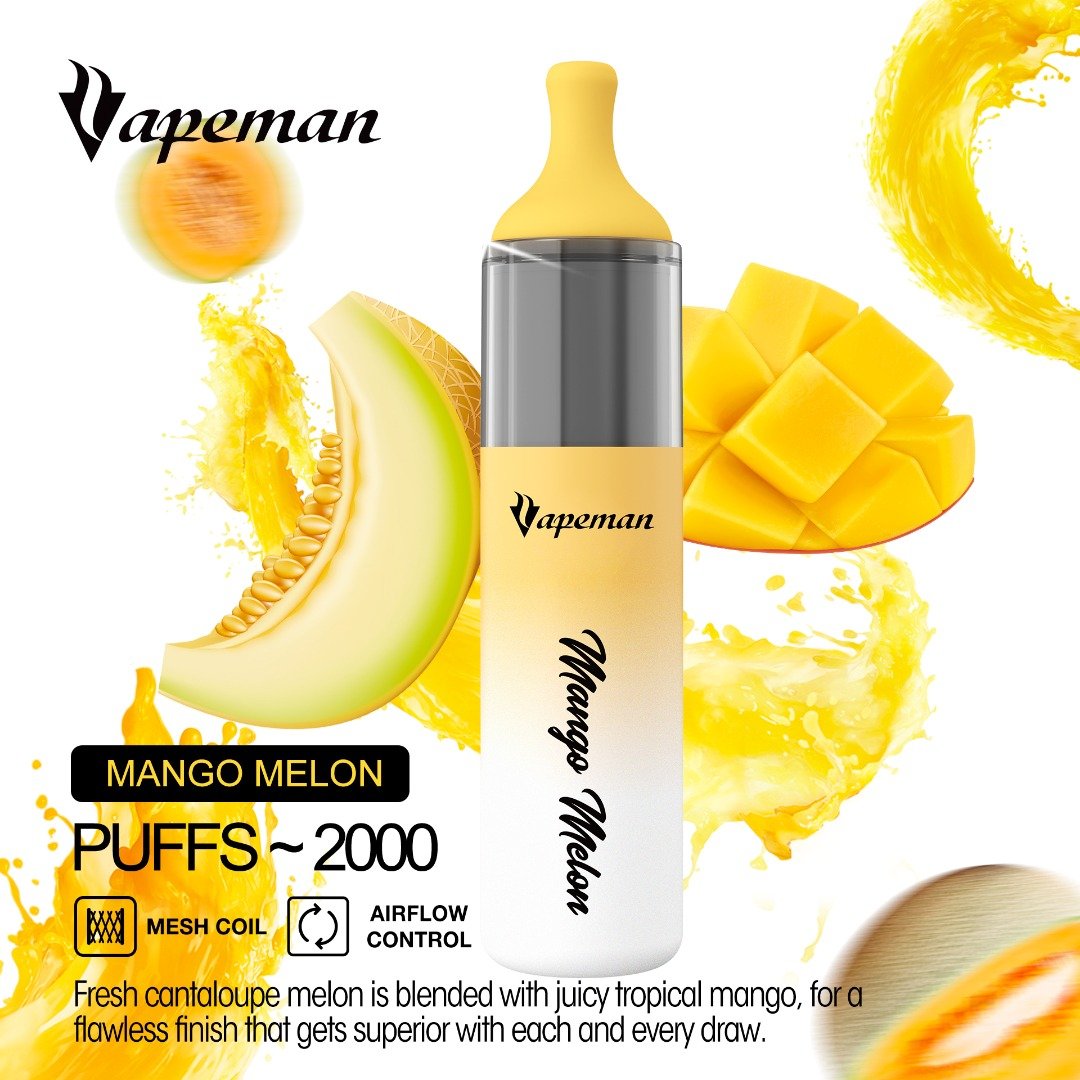 Vapeman M2 Disposable Kit - Mango Melon - 2000Puffs - YOYO VAPES
