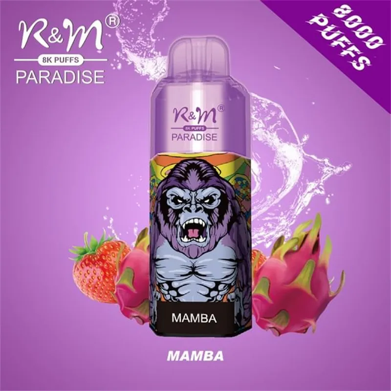 R&M PARADISE - MAMBA - DISPOSABLE VAPE DEVICE (8000 PUFFS) - 5% ...