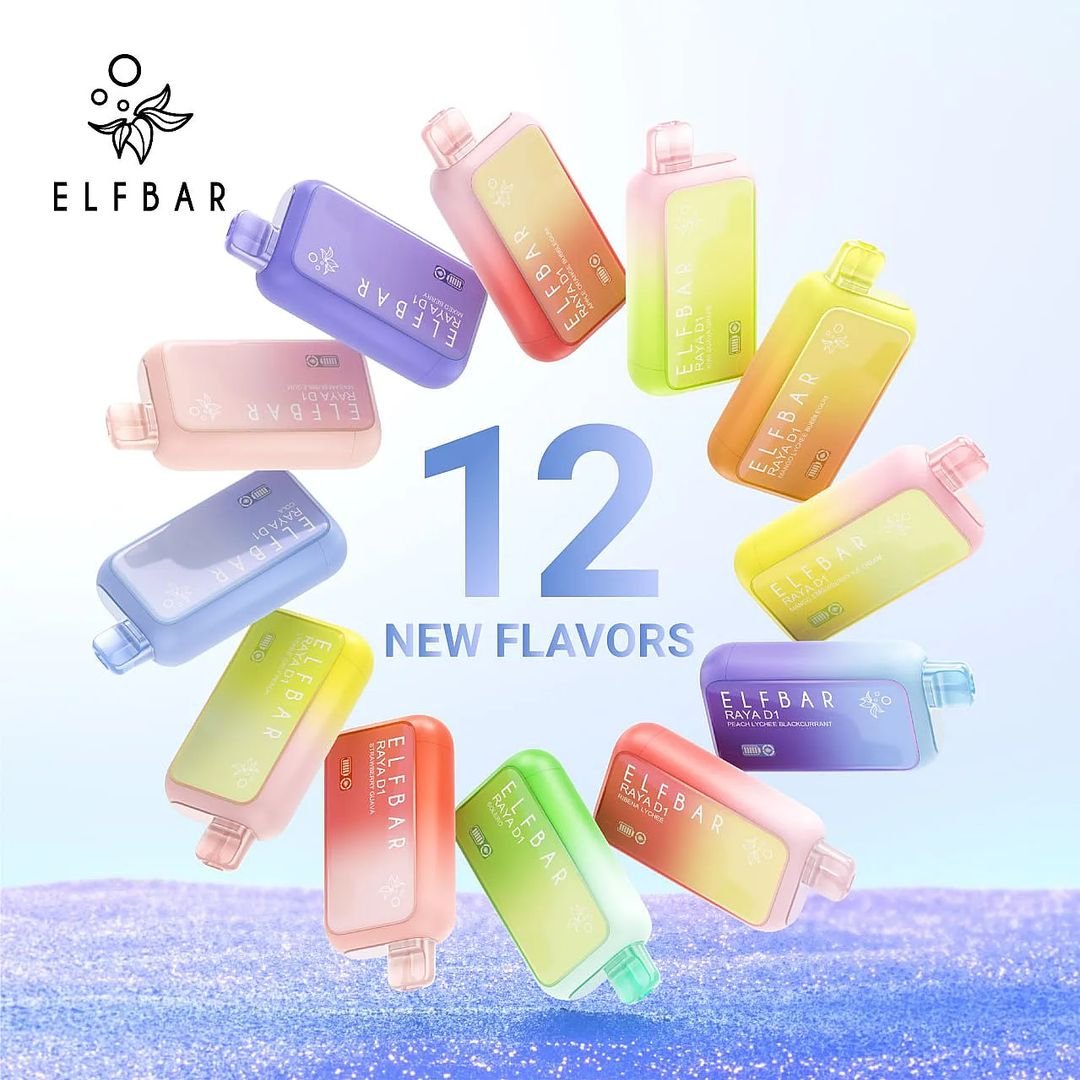 ELF BAR RAYA D1 13k Puffs Disposable Vapes – 5% nic – Type C ...