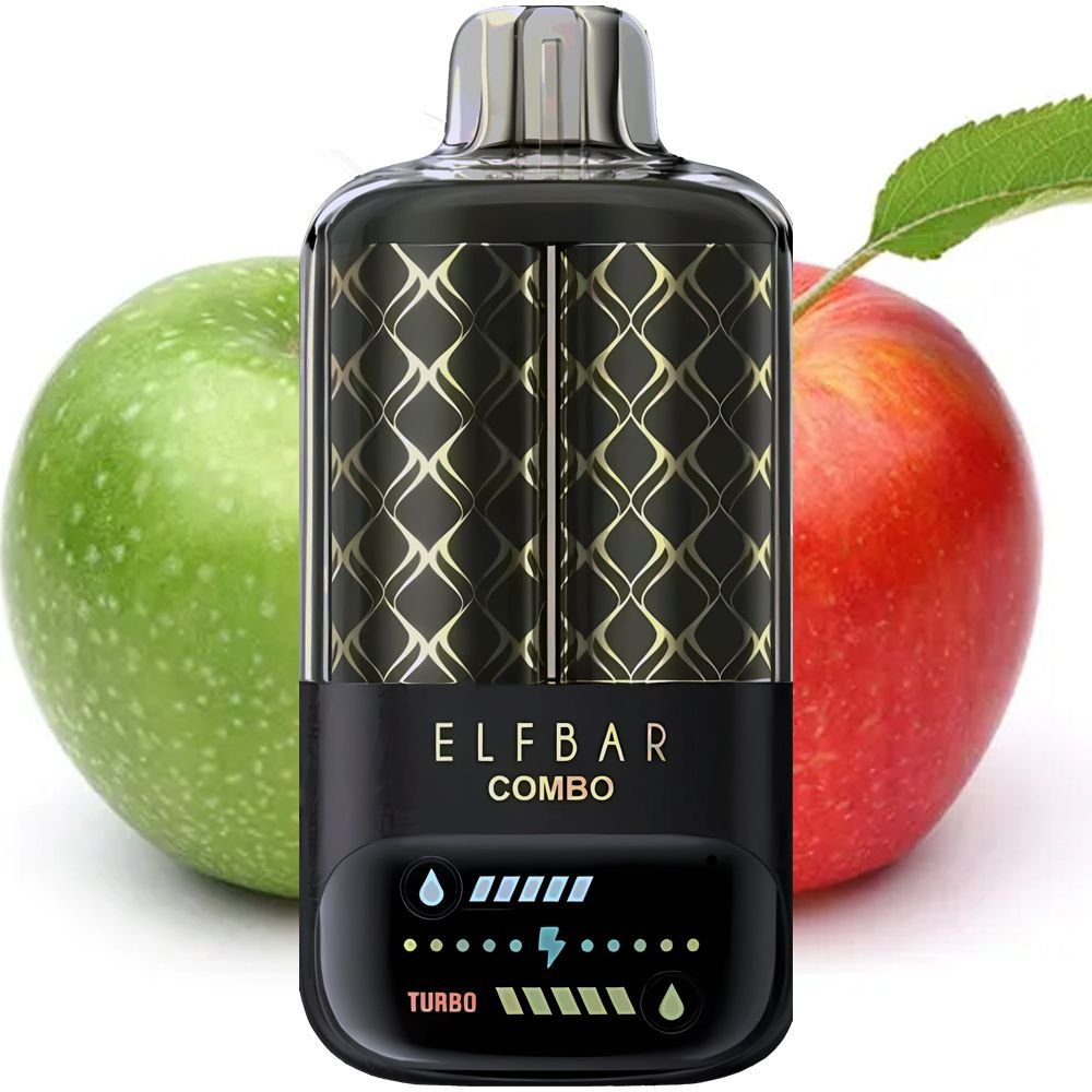 ELF BAR COMBO 25000 PUFFS - GREEN APPLE AND GREEN MANGO – 5% Nic – Type C Rechargeable - YOYO VAPES
